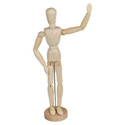 URBNLIVING 33cm Height Wooden Manikin Mannequin Adjustable Flexible ...