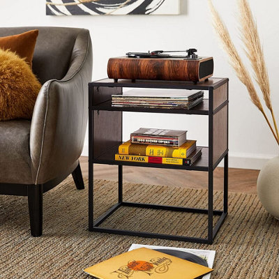 URBNLIVING 51cm Width Industrial Modern Square Open Shelf Storage Sofa ...