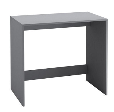 URBNLIVING 75cm Height Small Compact Modern Computer PC Laptop Desk Study Table Home Office Workstation Grey