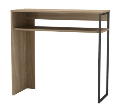 URBNLIVING 75cm Height Wooden & Steel Console Display Table Living Room ...