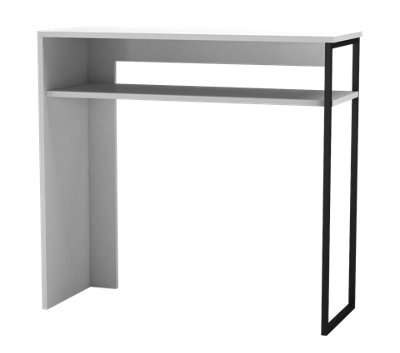 URBNLIVING 75cm Height Wooden & Steel Console Display Table Living Room ...