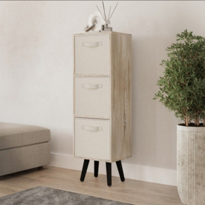 URBNLIVING 80CM HEIGHT 3 TIER ANTIQUE OAK WOODEN STORAGE BOOKCASE ...