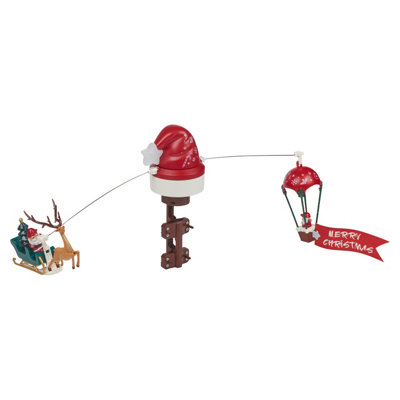 URBNLIVING 80cm Width Red & Green Christmas Tree Rotating Topper LED ...