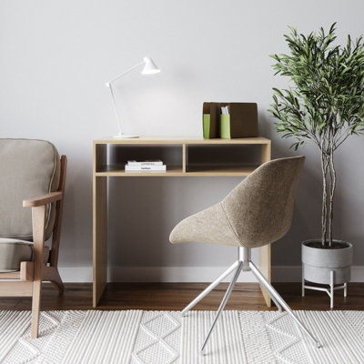 URBNLIVING 80cm Width Wood Console Table PC Laptop Computer Desk Office ...