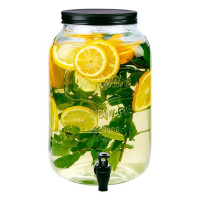 URBNLIVING 8L Black Drink Dispenser Large Beverage Cocktail Drinks ...