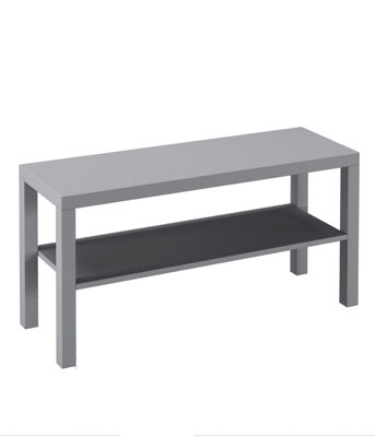 URBNLIVING 90cm 2 Tier TV Bench Entertainment Media Stand Cabinet ...