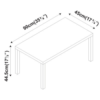 URBNLIVING 90cm Coffee Sofa Side End Desk Table Living Room Wooden ...