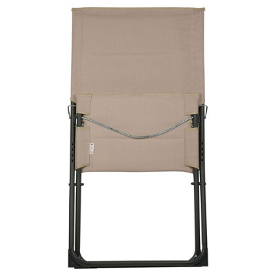 URBNLIVING 93cm Height Beige 4 Position Adjustable Folding Chair