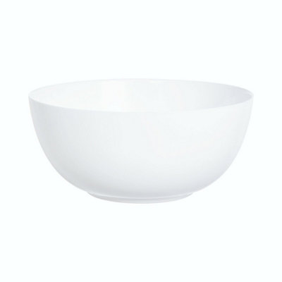 URBNLIVING 9cm Height Opal Glass Salad White Bowl