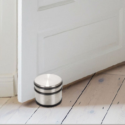URBNLIVING 9cm Tall Stainless Steel Door Stop Protector Wide Extra ...