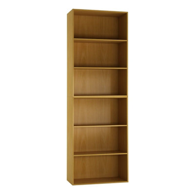 URBNLIVING Height 180Cm Wide 6 Tier Book Shelf Deep Bookcase Storage ...