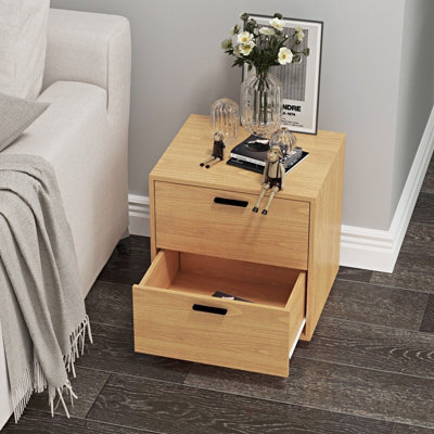 Beech effect bedside table store