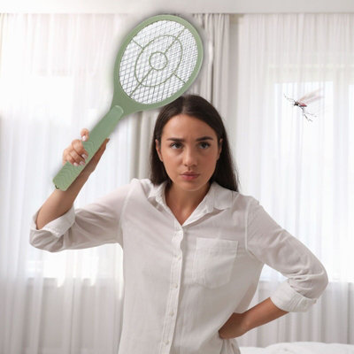 Electric fly zapper racket store