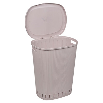 URBNLIVING Height 56cm Pink Powder Laundry Basket Dirty Washing Clothes ...