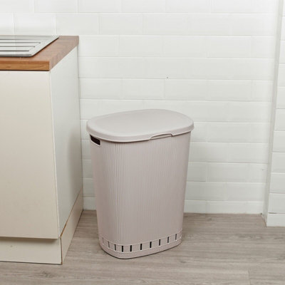URBNLIVING Height 56cm Pink Powder Laundry Basket Dirty Washing Clothes ...