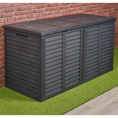 URBNLIVING Large 750L Garden Storage Outdoor Box Plastic Utility Chest ...