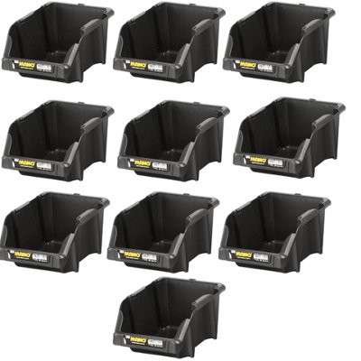 URBNLIVING Plastic S-10 Wall Mounted Stacking Storage Organizer Bins ...