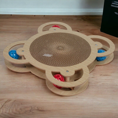 URBNLIVING Square Cat Scratch Pad Scratching Board Play Toy Catnip ...