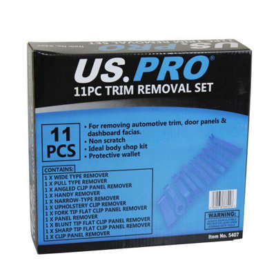 US PRO 11pc Mini Panel Trim Removal Molding Tool Set 5407