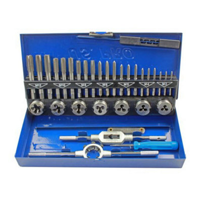 Buy US PRO 32 Piece Metric Tap And Die Set M3-M12 2625 | DIY at B&Q
