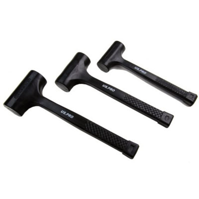 US PRO 3pc Rubber Dead Blow Hammers, Hammer 1lb 2lb 3lb Set 1664 | DIY ...