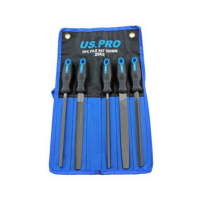 US PRO 5pc 200mm 8" File Set 2602 | DIY at B&Q