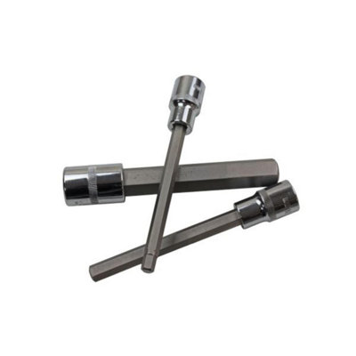 US PRO 8pc 1/2Dr 140mm Long Hex Bits Sockets Key Set Allen 5 - 17mm 2084