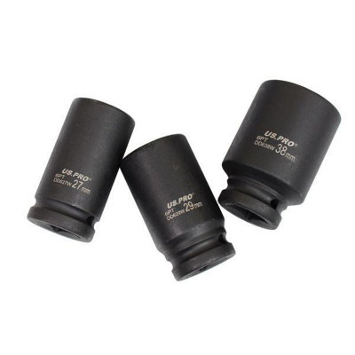 US PRO 8pc 3/4" Drive Deep Impact Sockets 24, 27, 29, 30, 32, 35, 36 ...