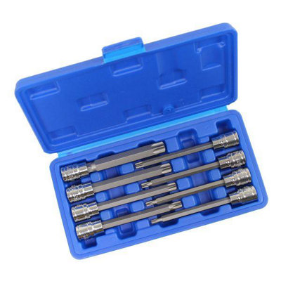 US PRO 8pc 3/8''dr Star Bit Socket Set, Long Torx Tamper, Security set ...