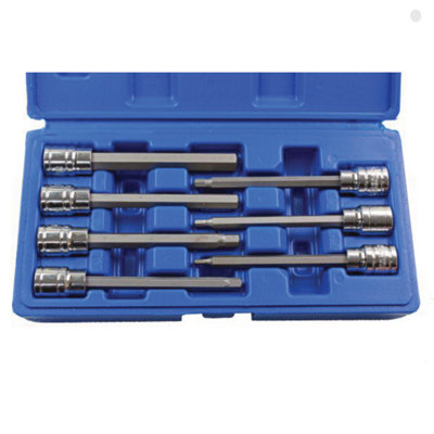 US PRO Extra Long Hex Bit Socket Set 3/8" Dr Allen Keys H3 4 5 6 7 8 ...