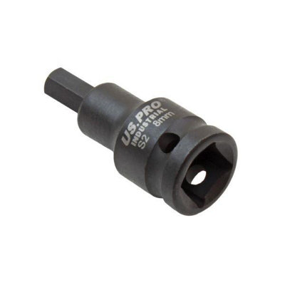 US PRO Tools 1/2" DR Impact Hex Bit Socket M8 X 55MM 3320 | DIY at B&Q