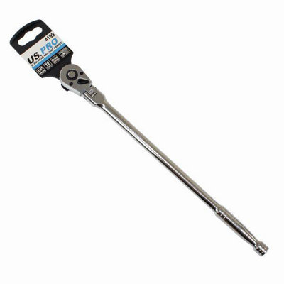 US PRO Tools 1/4" drive 305mm Flexi Flexible Head Ratchet For Sockets ...