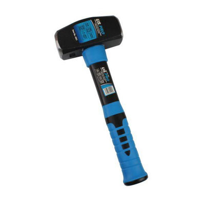 US PRO Tools 1.8kg 4lb Lump Sledge Club Hammer With Fibreglass Handle ...
