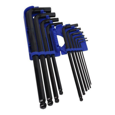 US PRO Tools 10PC Extra Long Ball End Allen Hex Key Set Metric 2 - 12mm ...