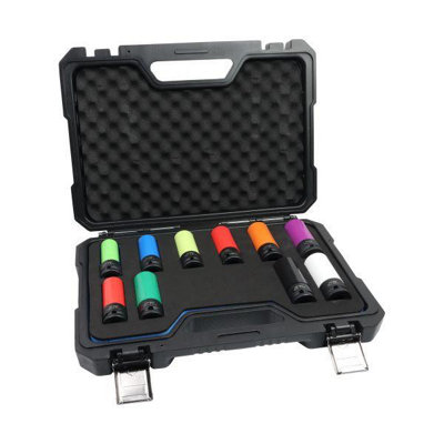 US PRO Tools 10PC Master Set - 1/2" DR Deep Impact Sockets For Alloy ...