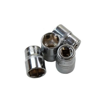 US PRO Tools 13mm Single Shallow Socket 1/4" Drive 6 Point 2224 | DIY ...