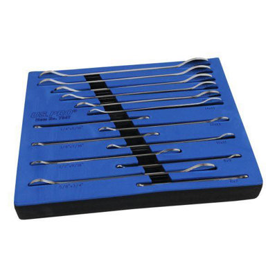 US PRO Tools 14pcs Ultra Thin Ratcheting Action O/E Spanner Set Metric ...