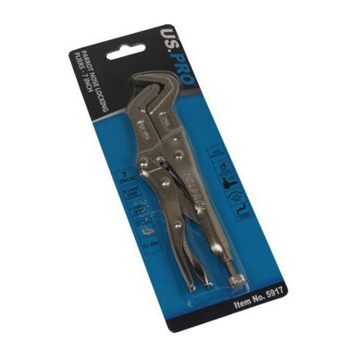 US PRO Tools 175mm Parrot Nose Locking Pliers Mole grips - 6 - 25mm Jaw ...