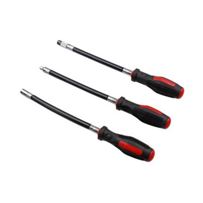 US PRO Tools 3 Piece 300mm Flexi Screwdrivers - Flexible Screwdriver ...