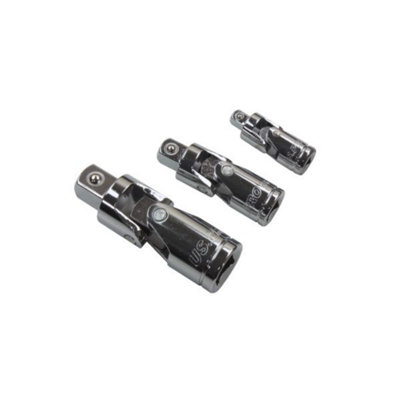 US PRO Tools 3 Piece universal joint Socket Adapter bendy Knuckles Set ...