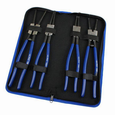 US PRO Tools 4 Piece 13" 325mm Circlip Plier Pliers Set In Zip Case ...