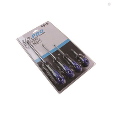 US PRO Tools 4 Piece Japanese Industry Standard Screwdriver Set JIS ph1 ...