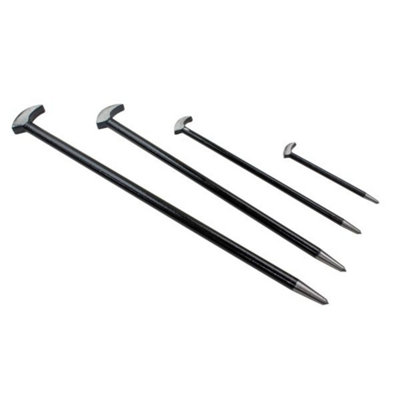 US PRO Tools 4pc Heel Bar Set Podgers Pry Bars Toe 150, 300, 400, 500mm ...