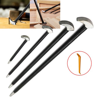 US PRO Tools 4pc Heel Bar Set Podgers Pry Bars Toe 150, 300, 400, 500mm