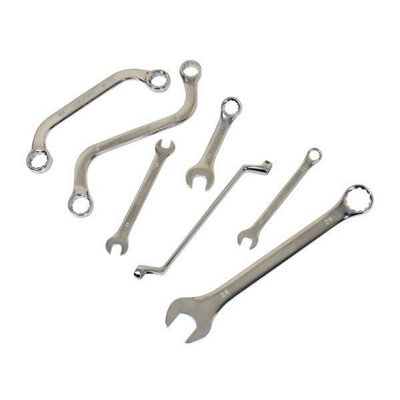US PRO Tools 50pc Metric Spanner Wrench Mixed Set Stubby Ring Open ...