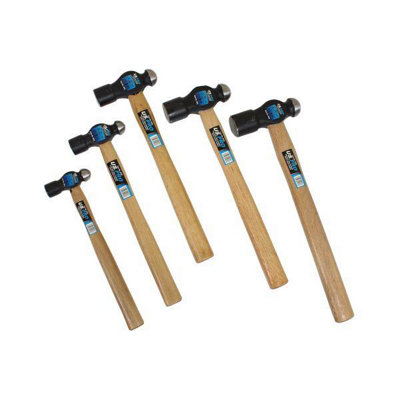 US PRO Tools 5pc Ball Pein Hammers Set 8 16 24 32 40oz Beech Wood ...