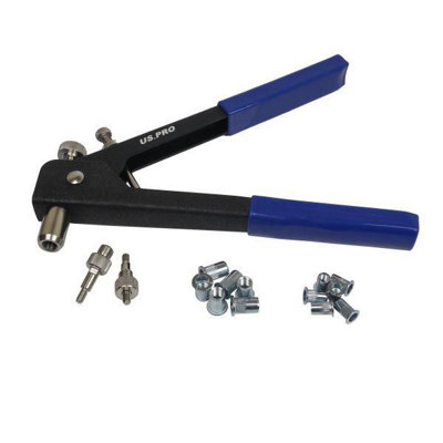 US PRO Tools 86pc Threaded Nut Hand Riveter M3, M4, M5, M6, M8 5466