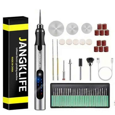 USB Cordless Rotary Tool Kit Mini Wireless Engraving Pen for Wood ...