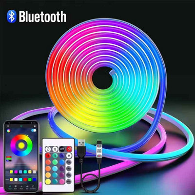 USB Music Sync Color Changing LED Strip Light Waterproof, Cuttable ...