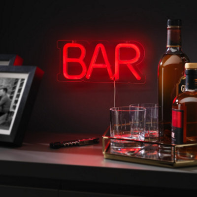 USB Powered Neon Bar Wall Light | DIY at B&Q